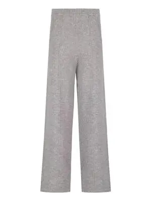 LANEUS Side-pockets Knitted Trousers - Grey