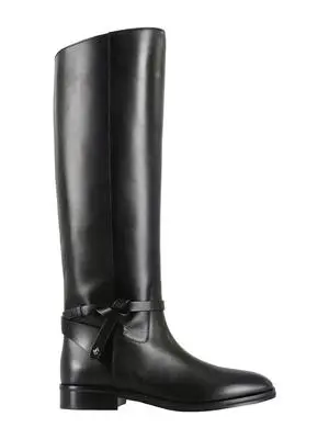 JIMMY CHOO Lawton Leather Boots - Black