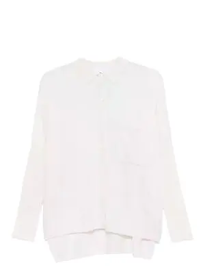 GOTHA Ribbed-cuff Buttoned Cardigan - White