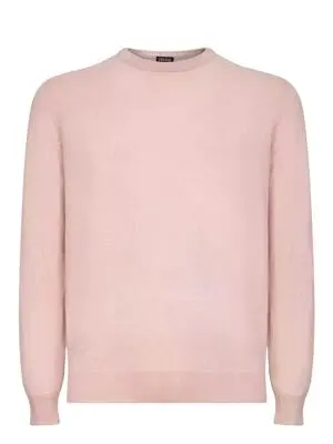 Zegna Crew-neck Cashmere Sweater - Pink
