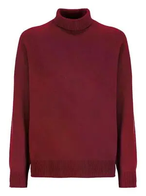 LANEUS Turtleneck Sweater - Red