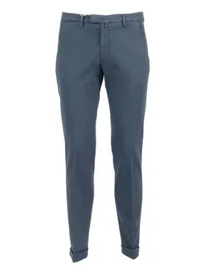 BRIGLIA 1949 Cuffed Trousers - Blue