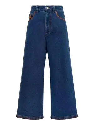Malìparmi Contrast-stitch Denim Jeans - Blue