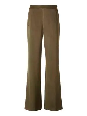 Roland Mouret Satin Wide-leg Trousers - Green