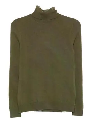 Eric Bompard Roll-neck Cashmere Sweater - Green