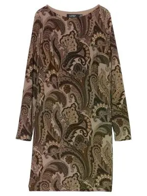 RALPH LAUREN Paisley-Print Mini Dress