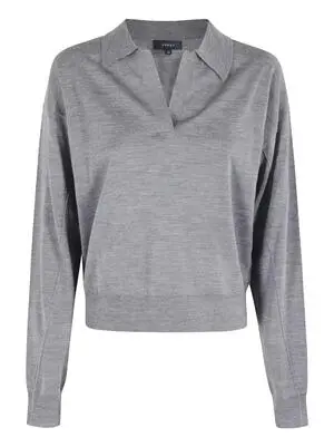 Soeur Polo-neck T-shirt - Grey