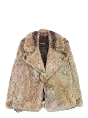 THELAURENT Faux-fur Notched-collar Jacket - Neutrals