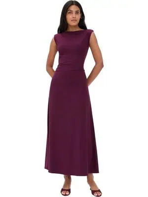 Hill House Home The Sloane Dress - Aubergine