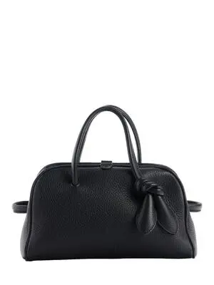 Jacquemus Le Petit Turismo Leather Bowling Bag - Black 990