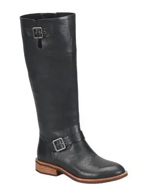 KORK-EASE® Everly Knee High Boots - Black Leather