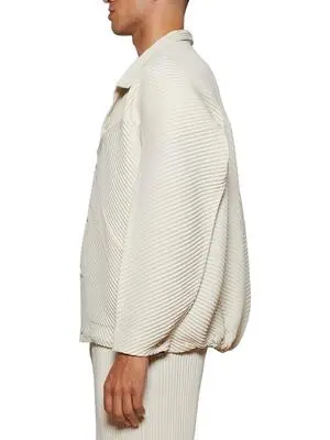 HOMME PLISSÃ ISSEY MIYAKE Relaxed Fit Jacket - White