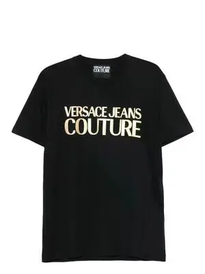 Versace Logo-print T-shirt Black