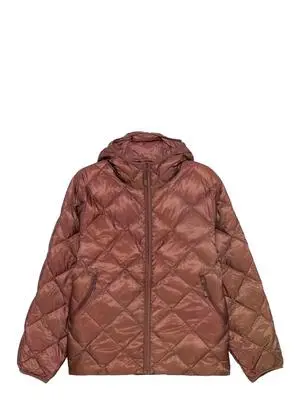 HIKING PATROL Hooded Quilted Jacket - Brown