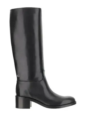 CAREL 50mm Brighton Leather Boots - Black