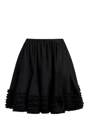 12 STOREEZ Tiered Ruffle Skirt - Black