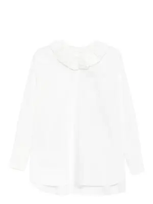 SUSANNE BOMMER Ruffled-collar Shirt - White