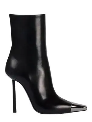 LE SILLA 120mm Andreja Metallic-toe Ankle Boots - Black
