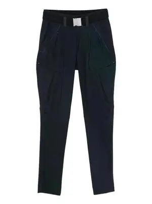 High Belted Cargo Pants - Blue