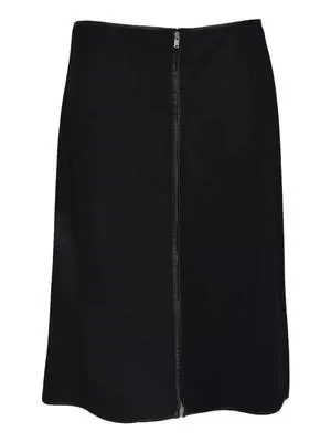JIL SANDER Zip Midi Skirt