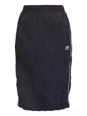 Balenciaga Pleated Midi Skirt - Black