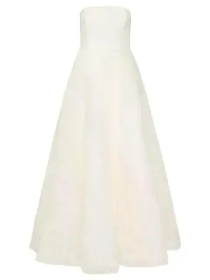Rebecca Vallance Willow Strapless Textured Bridal Gown - White