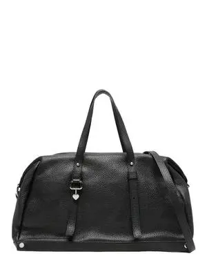 CROMIA Heart-charm Leather Tote Bag - Black