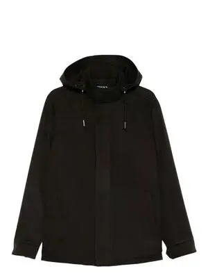 Zegna Drawstring-hood Coat - Brown