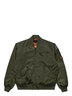 JORDAN X Undefeated Bomber Jacket - Cargo Khaki/orange