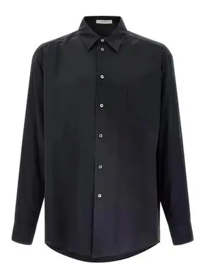 THE ROW Briar Breast Pocket Shirt - Black