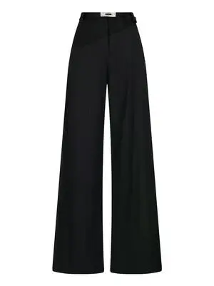 David Koma Buckle Tailored Trousers - Black