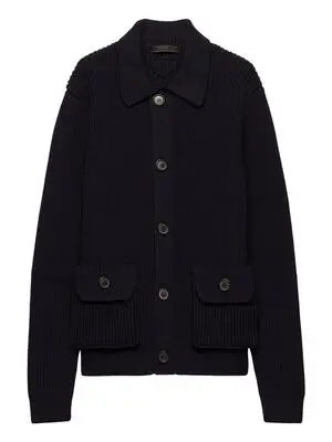 Prada Wool Cardigan - Navy