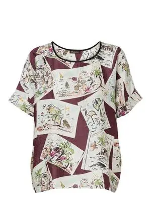 Loro Piana Rosemary Printed Silk Top - Multicoloured
