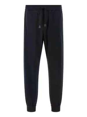 Brioni Drawstring Elastic Track Pants - Blue