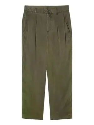 Closed Pleated Trousers - Green