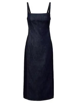 Dries Van Noten Denim Midi Dress - Blue