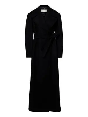 Dries Van Noten Wool-blend Twill Belted Coat - Black
