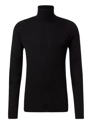 Moncler Wool-blend Turtleneck Ski Top - Black