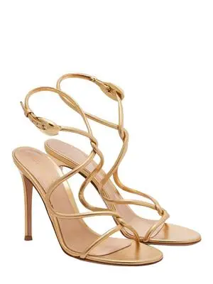 GIANVITO ROSSI Jungle Mamba 105 Leather Sandals