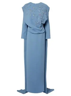 MARMAR HALIM Embellished Gown - Blue