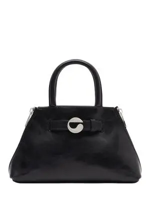 Coperni Data Mini Leather Tote Bag - Black