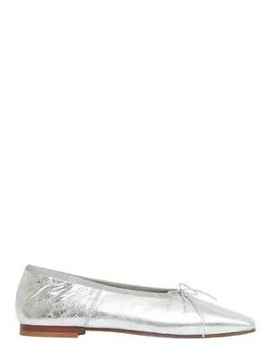 MANSUR GAVRIEL Square-toe Ballet Flats - Silver