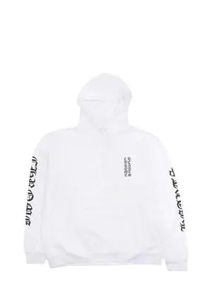 Chrome Hearts Vertical Logo Hoodie White