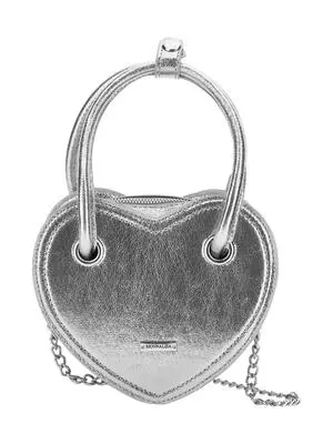 Monnalisa Heart-shaped Bag - Silver