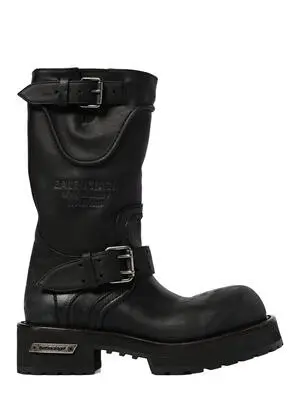 Balenciaga Buckled Boots - Black