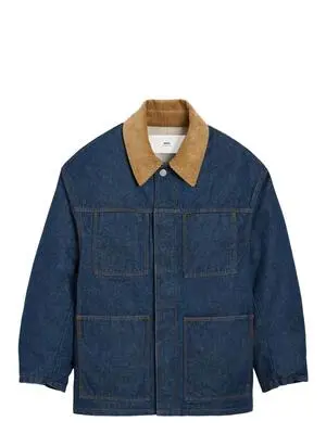 Ami Worker Denim Jacket Blue