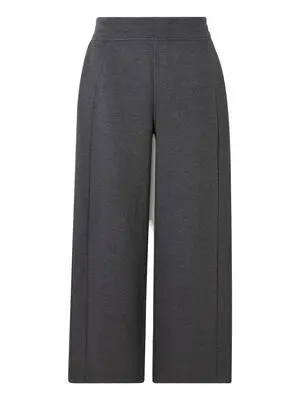 Lululemon Waffle-Knit Wide-Leg Track Pants Dark Gray