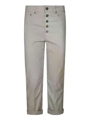 DONDUP Cropped Trousers - Grey