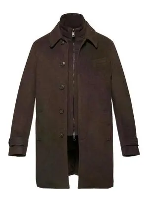 NORWEGIAN WOOL Euro Cashmere Coat - Brown