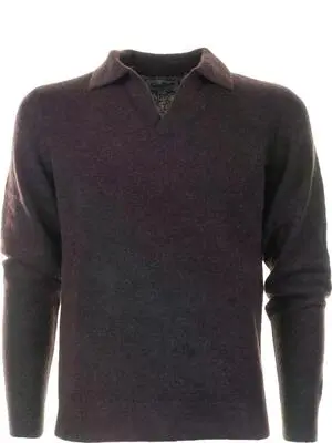 MC2 SAINT BARTH V-neck Polo-collar Sweater - Brown